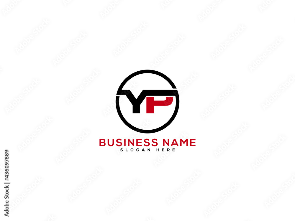 Letter YP Logo, circle yp logo icon vector for business Stock Vector ...