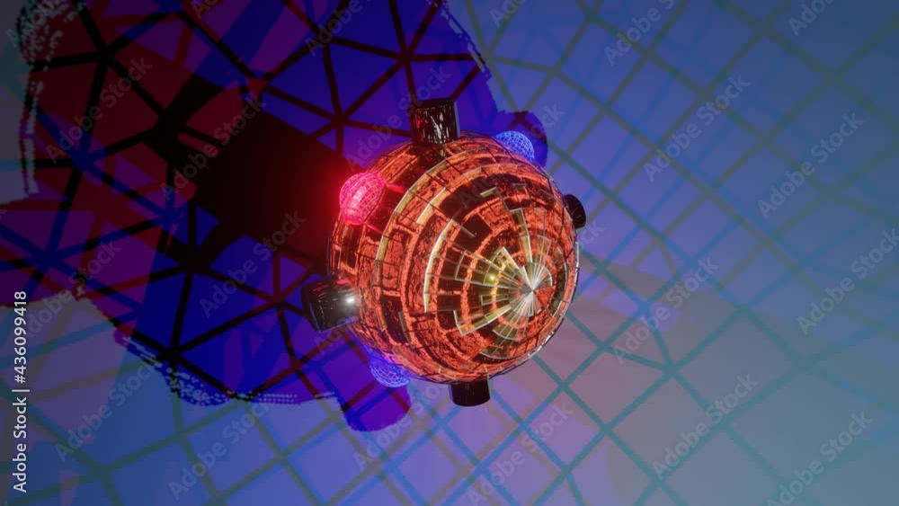 abstract looped animated background. a fantastic composition of a ...