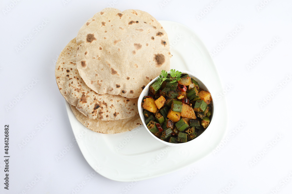 Dal Chawal Roti Sabji Daily Comfort Food Indian Thali