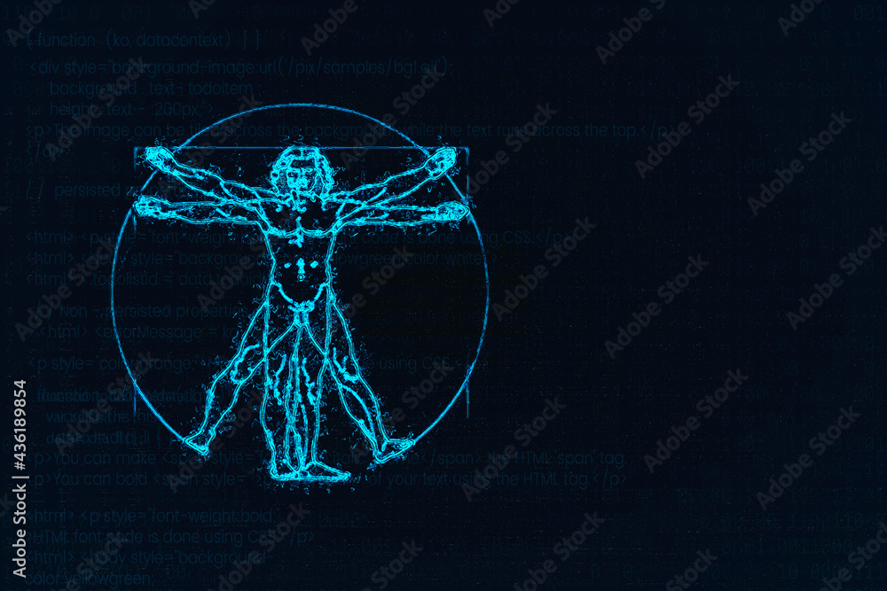 Da Vinci Vitruvian Man Wallpaper