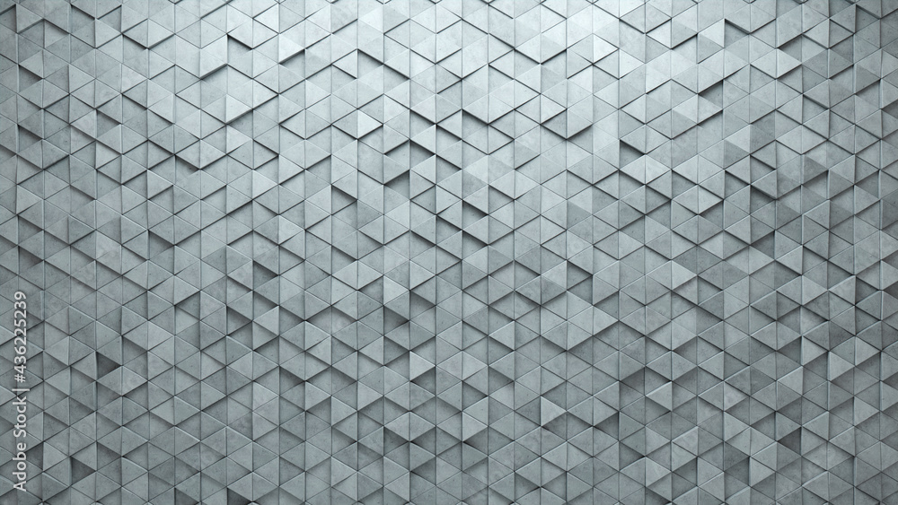 Futuristic, Triangular Wall background with tiles. Polished, tile ...