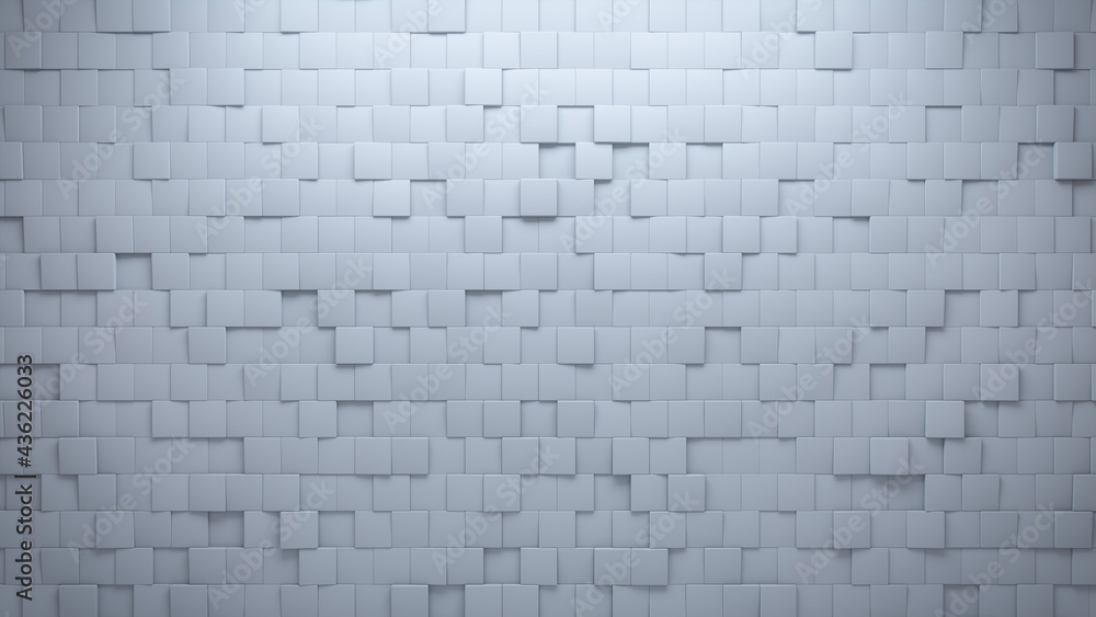 White, Polished Wall background with tiles. Futuristic, tile Wallpaper ...