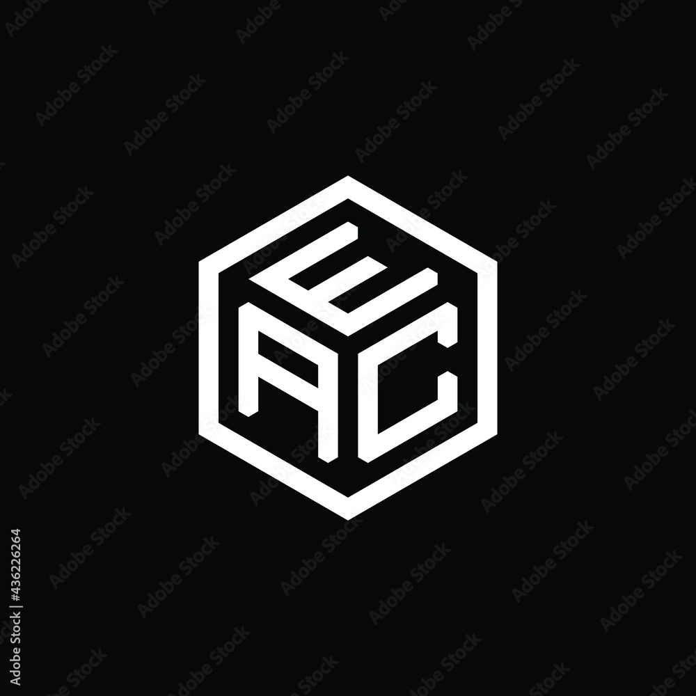 ACE letter logo design. ACE letter in polygon shape. EAC Creative three ...