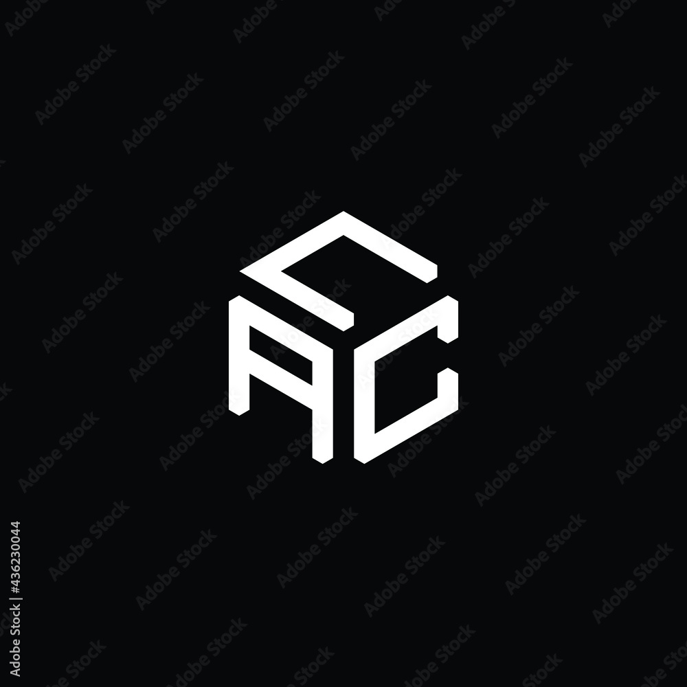 ACN letter logo design. ACN letter in polygon shape. NAC Creative three ...