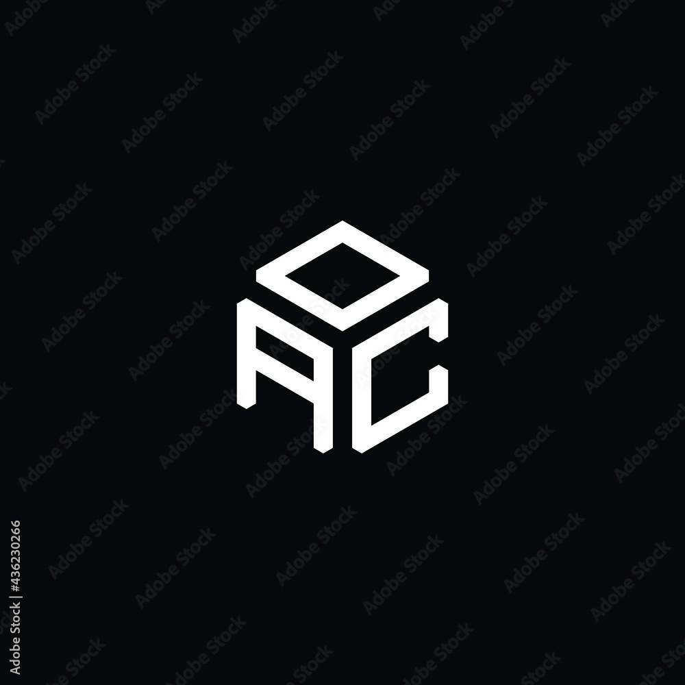 ACD letter logo design. ACD letter in polygon shape. DAC Creative three ...