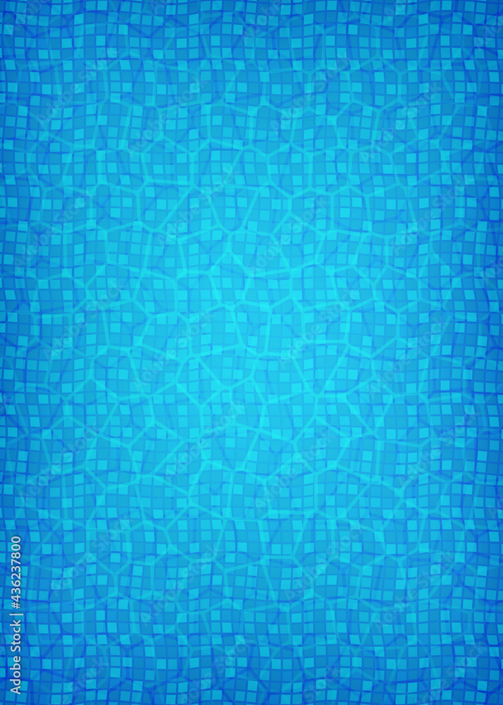 Water on swimming pool floor with tiles. pool background for summer ...