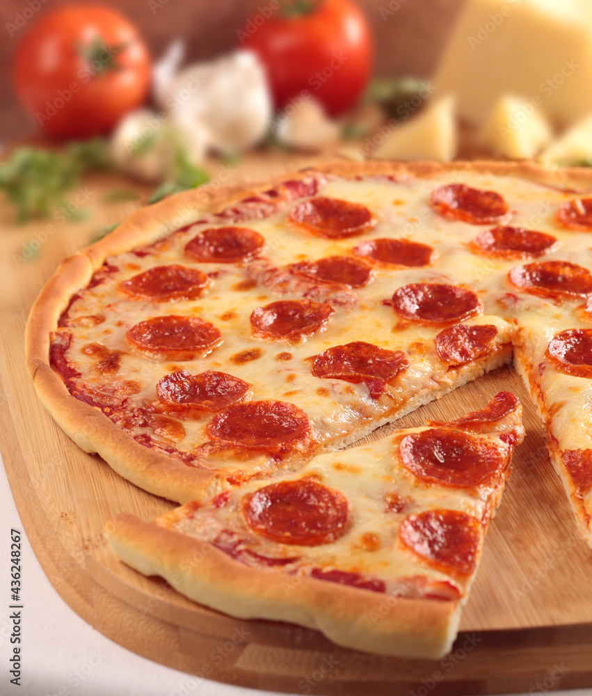 Pizza images for the food industry. Stock Photo | Adobe Stock