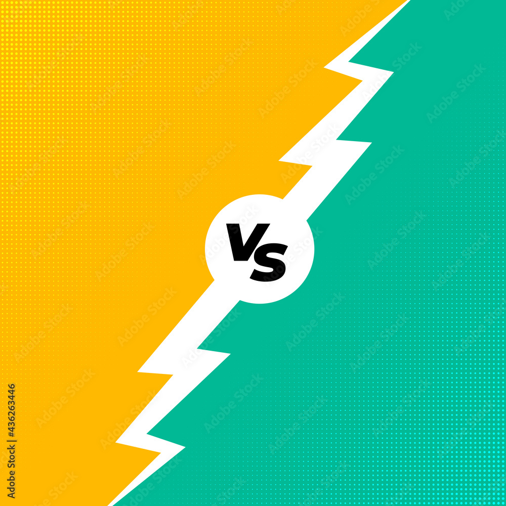 VS background for comparison, competition, versus. Vector Illustration ...