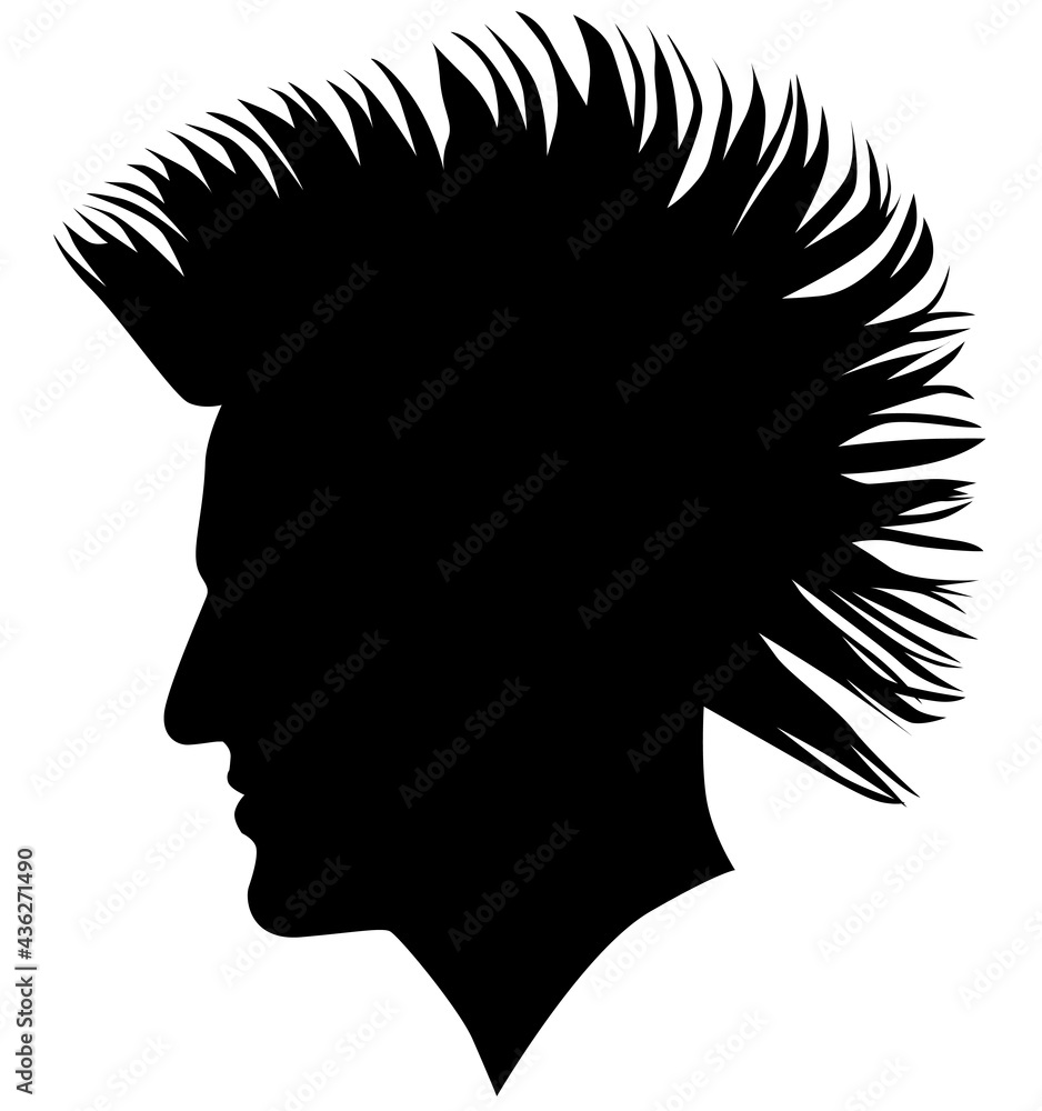 Punk Mohawk Silhouette