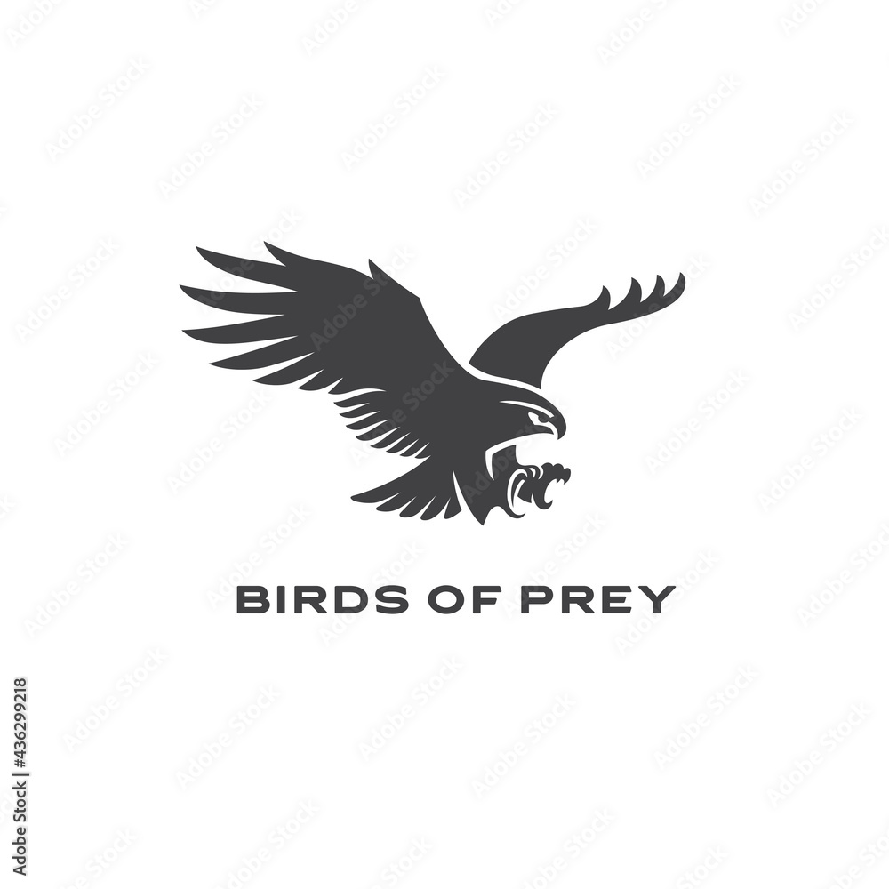 Bird of prey logo Stock Vector | Adobe Stock