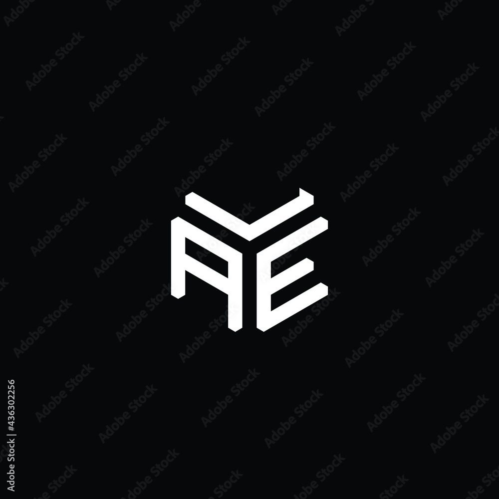 AEL letter logo design. AEL letter in polygon shape. LAE Creative three ...