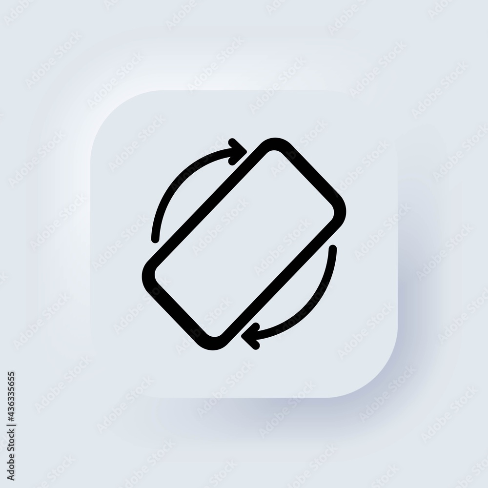 Rotate Mobile phone icon. Mobile screen rotation. Turn your device ... Rotate Mobile phone icon. Mobile screen rotation. Turn your device ...