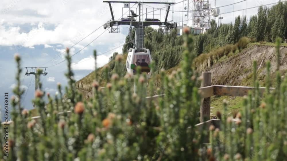 Teleférico de Quito desde las alturas con una vista espectacular de la ...