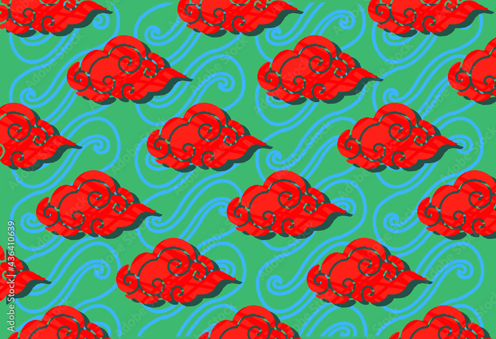 Vetor de Development of the Parang Batik Motif, the parang motif is one ...