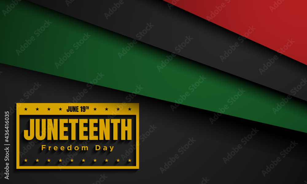 Juneteenth Freedom Day Background Design. Vector Illustration. Stock ...