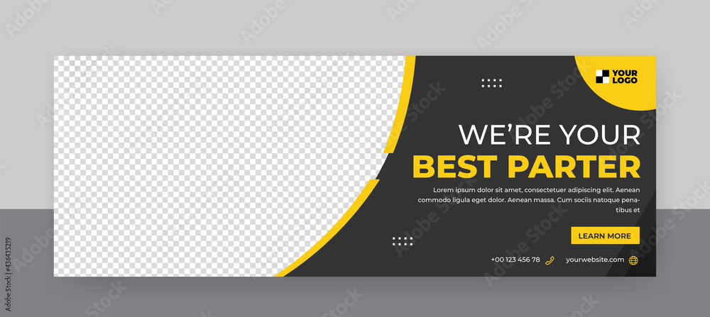 Digital marketing social network cover and web banner template Free AI ...