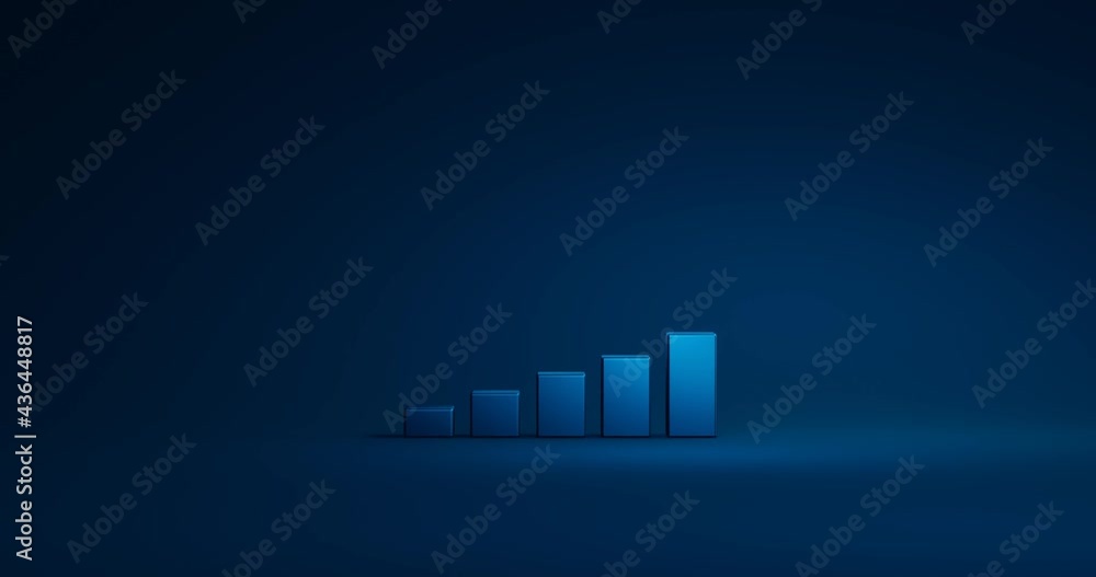 Market chart of business stock graph or investment financial data ...