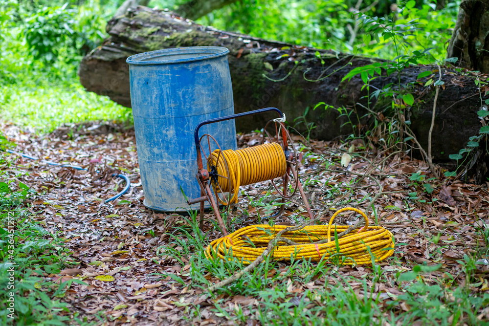 The water hose is strong and tidy. Water hose used in agricultural ...