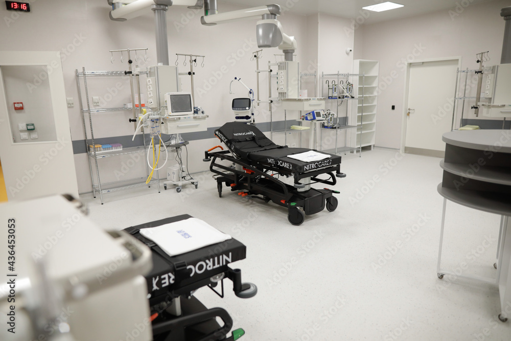 Details from a newly built Emergency Unit (Emergency Room, ER) of a ...