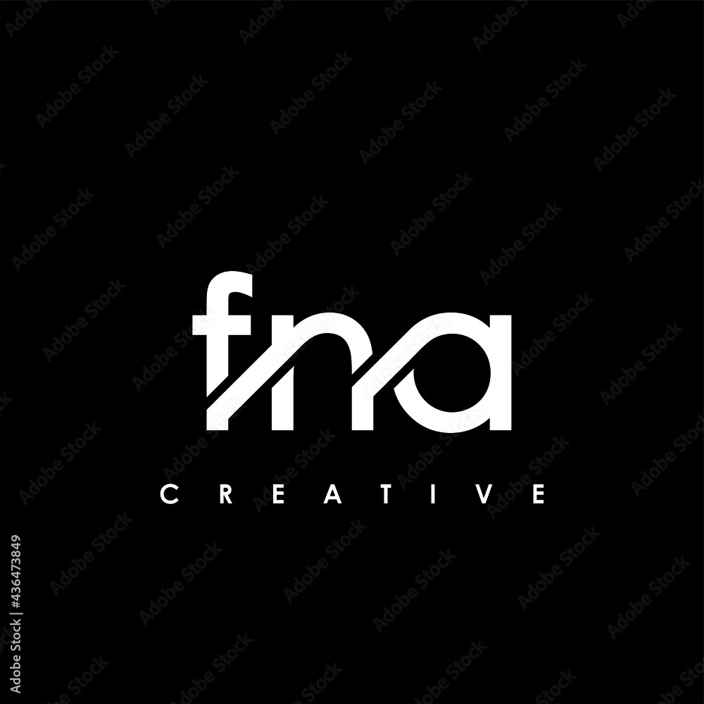 FNA Letter Initial Logo Design Template Vector Illustration Stock ...