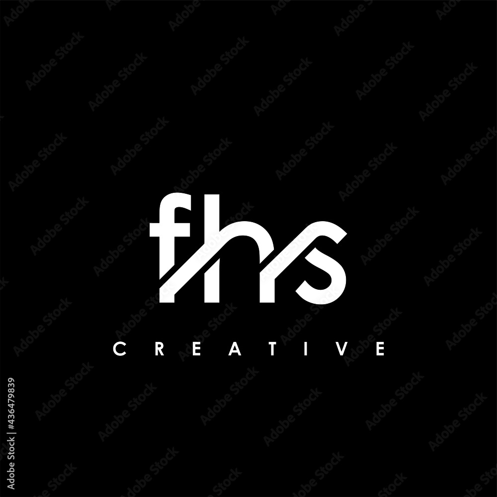FHS Letter Initial Logo Design Template Vector Illustration Stock Vector | Adobe Stock