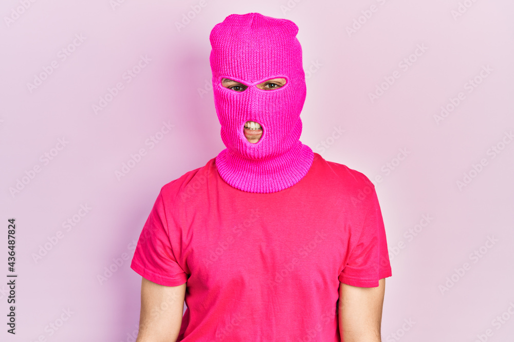 Man In Ski Mask Smiling