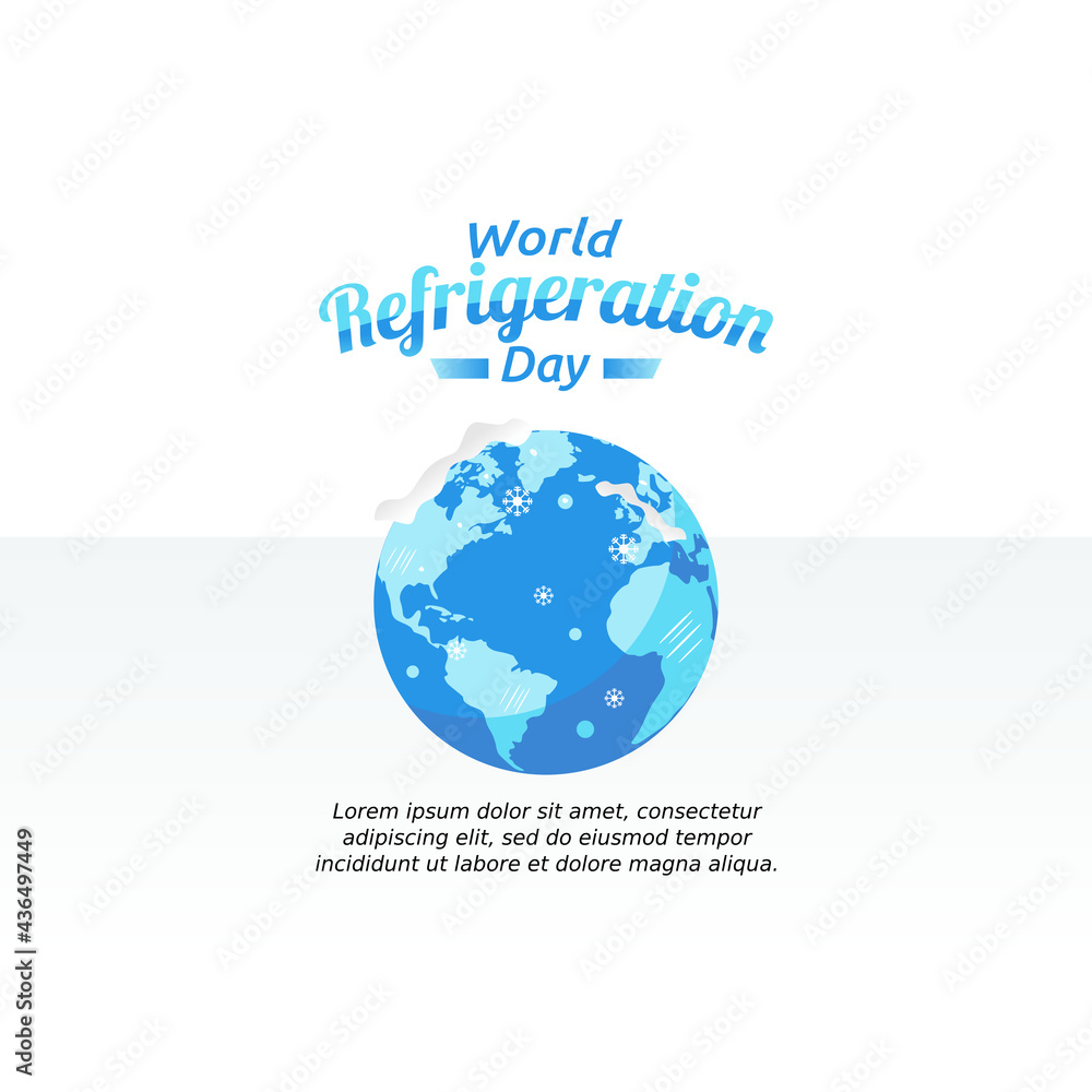 vector graphic of world refrigeration day good for world refrigeration ...