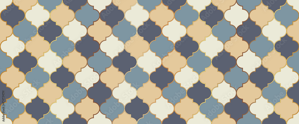 Ramadan Kareem Islamic Illustration. Iranian Mosque Window Tile ...