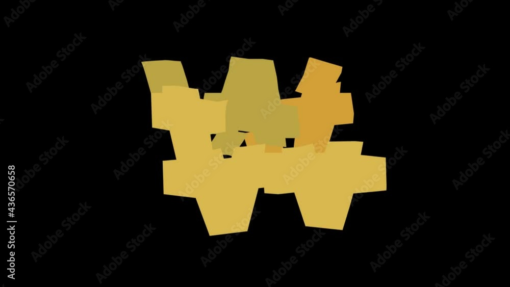 Vidéo Stock Animation of transforming symbol official currency South ...