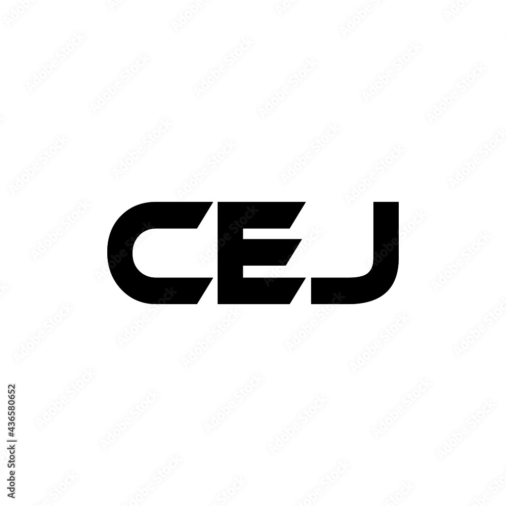 CRJ letter logo design with white background in illustrator, vector ...