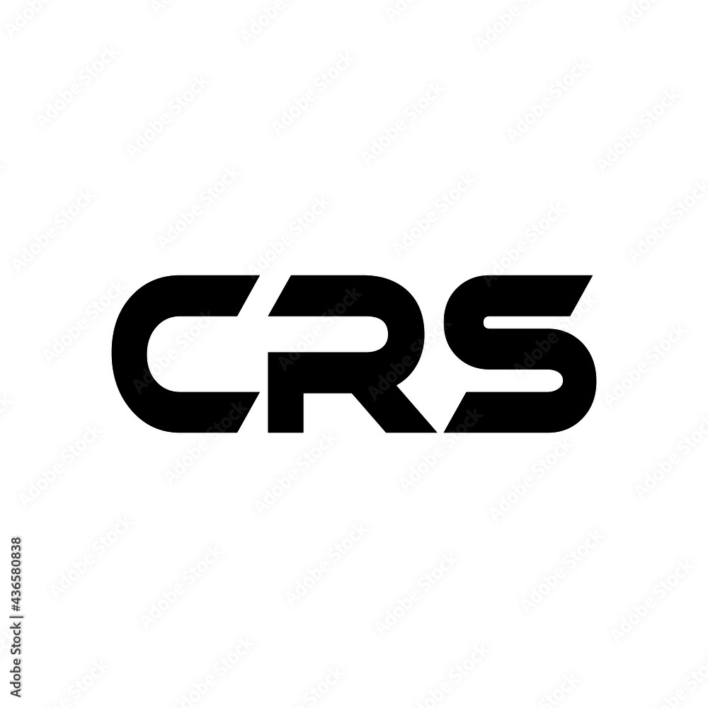 CRS letter logo design with white background in illustrator, vector ...