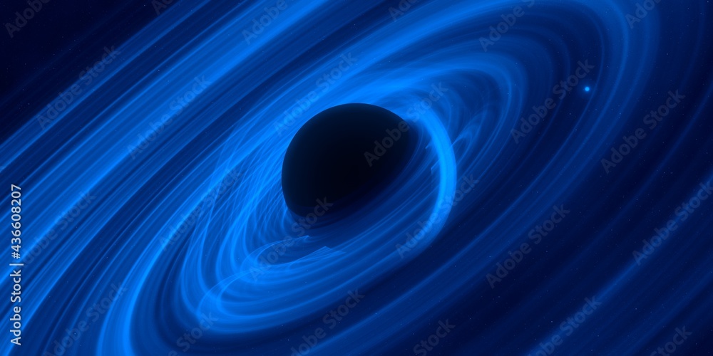 Cold nebula. Dark night sky. Dark interstellar space. 2d illustration ...