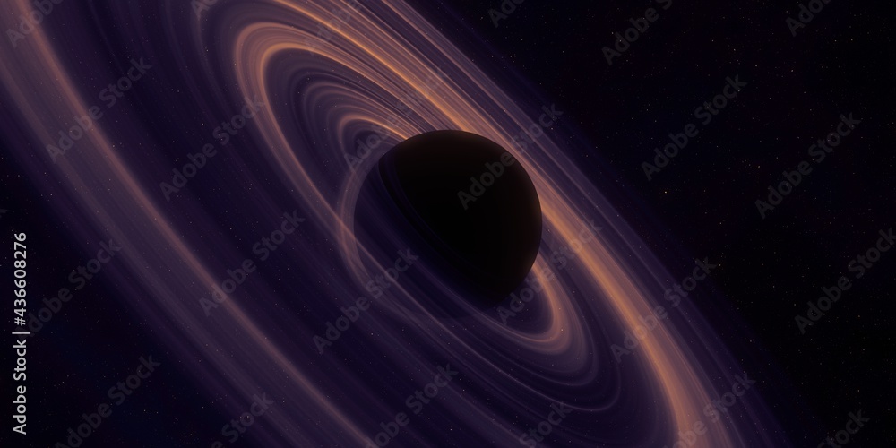 Cold nebula. Dark night sky. Dark interstellar space. 2d illustration ...