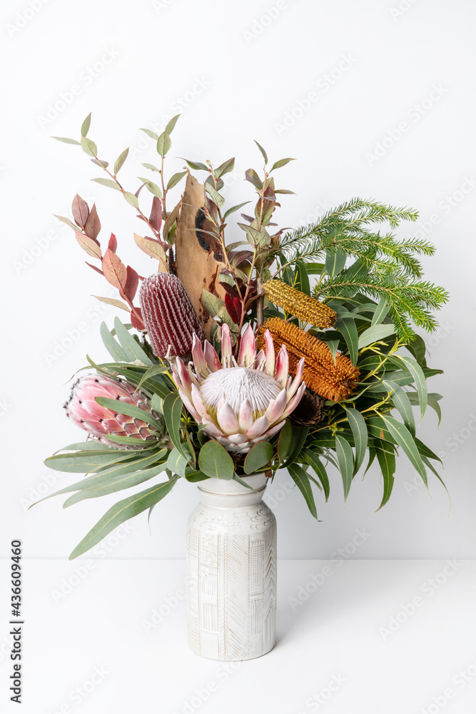 Beautiful floral arrangement of mostly Australian native flowers ...
