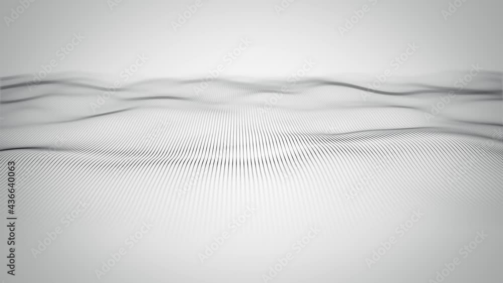 Abstract Network Mesh Waving Fx Background Loop/ 4k animation of an ...