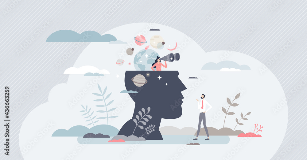 Mindfulness as mental mind practice for inner balance tiny person ...