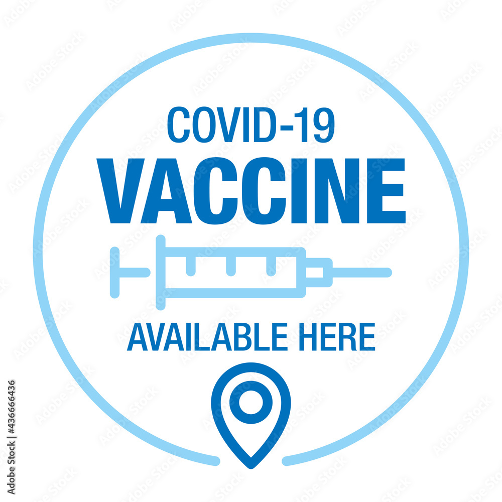 Covid 19 vaccine vector icon badge. Stock Vector | Adobe Stock