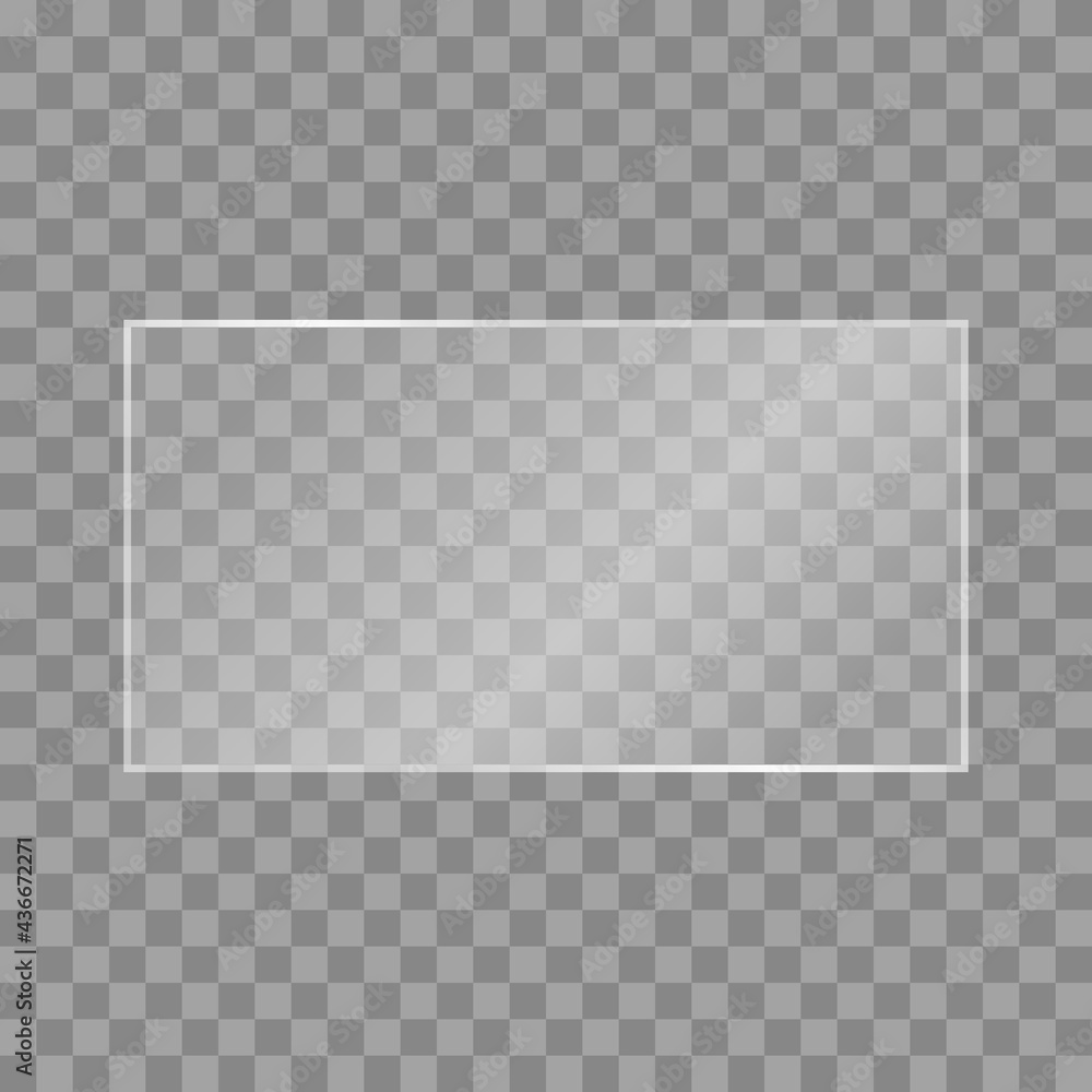 The vector png texture of rectangle glass plate, mirror, window ...