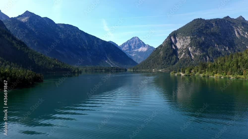 Mountains at Plansee lake, Tirol, Austria Stock Video | Adobe Stock