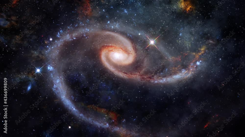 Interstellar space travel universe to the Arp 273 that is 300 million ...
