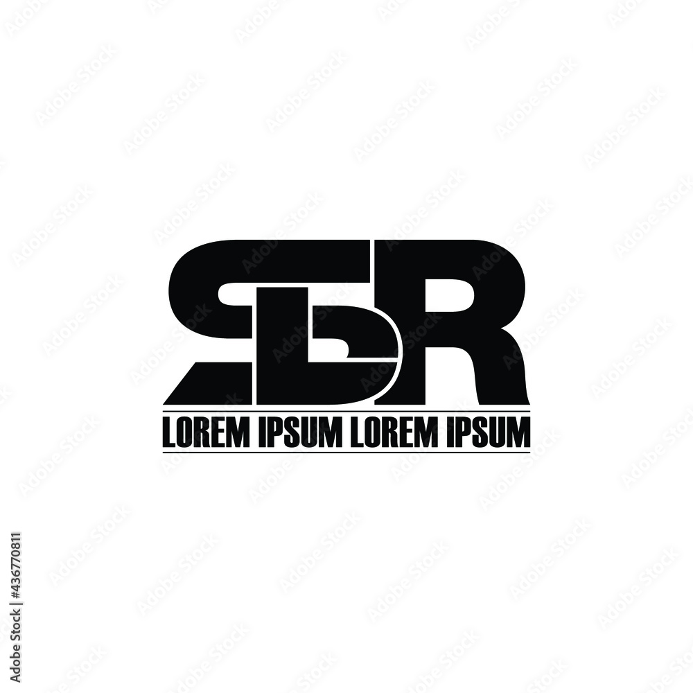 SLR letter monogram logo design vector Stock Vector | Adobe Stock