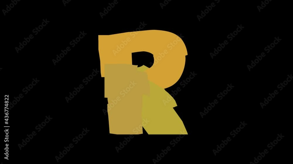 Animation of transforming symbol official currency South African rand ...