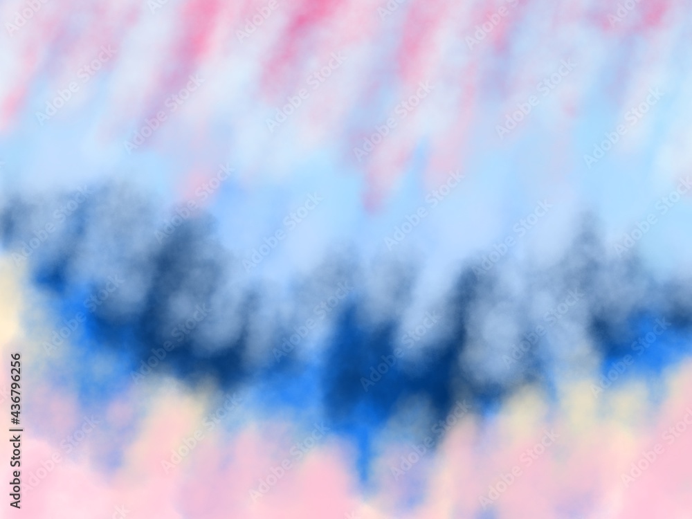 Unicorn Marble Galaxy Print Seamless pattern in repeat.Pastel clouds ...