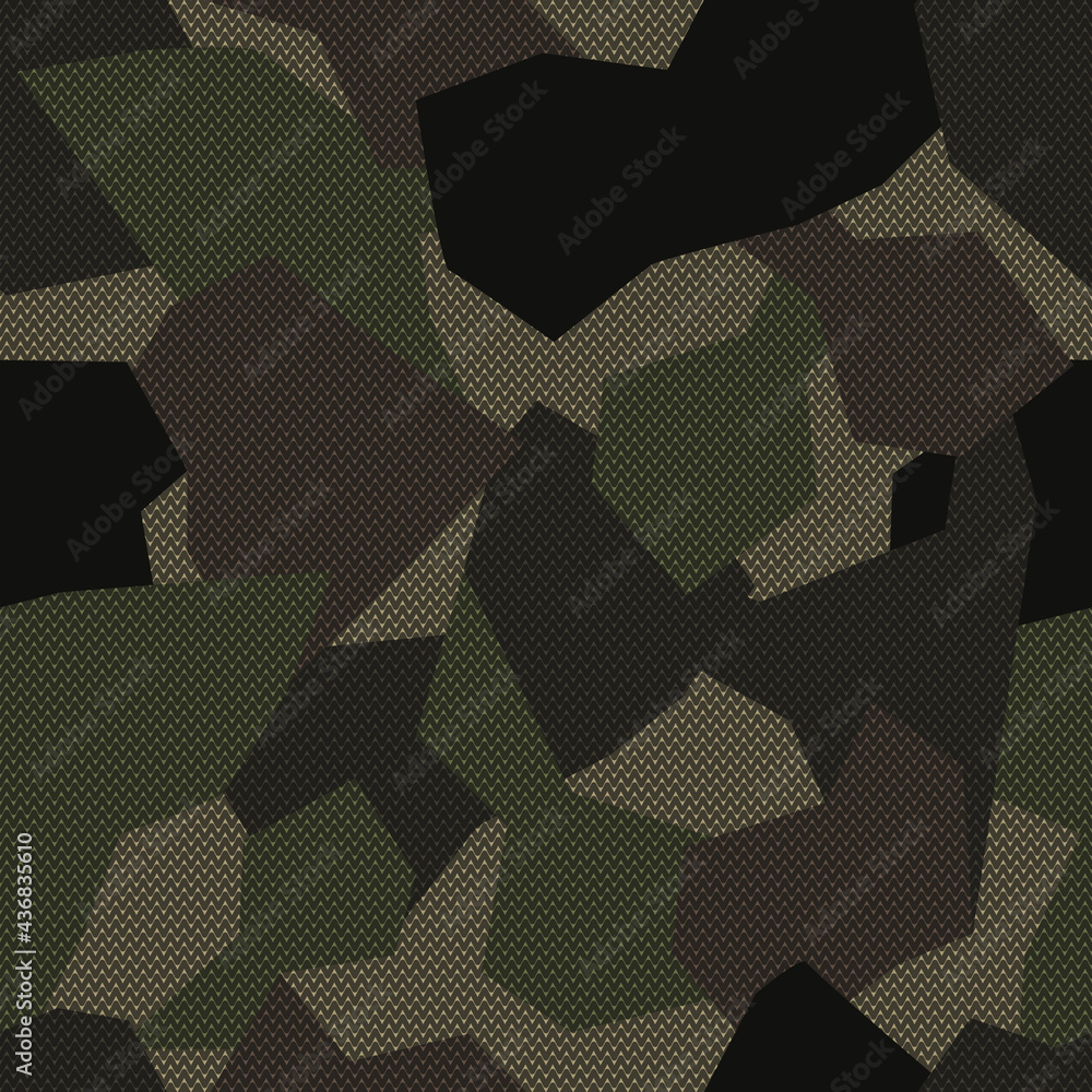 Abstract green military colors forest texture seamless pattern ...