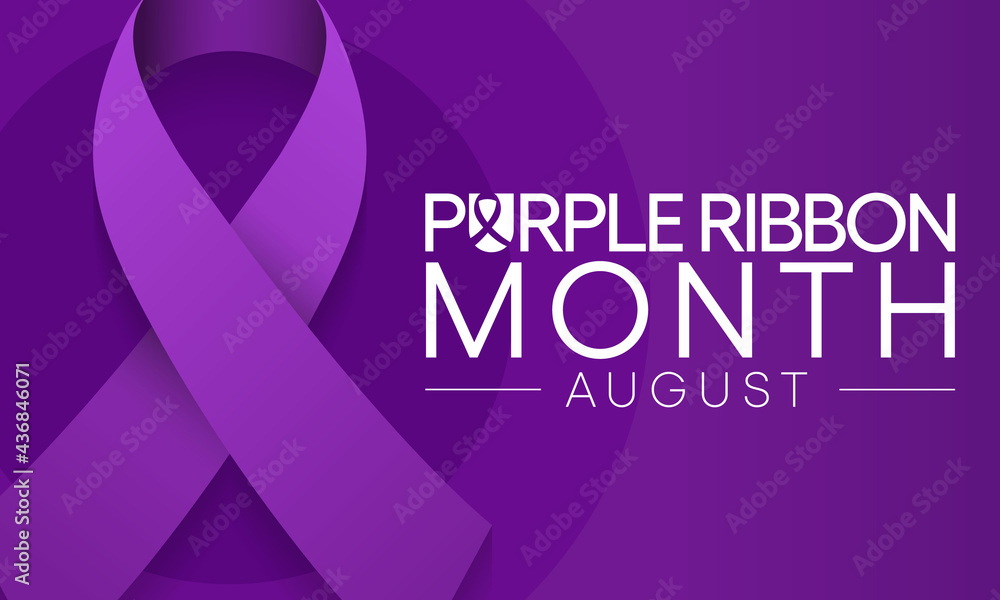Purple ribbon awareness month is observed every year in August ...