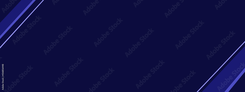 Simple dark blue banner, background, backdrop design concept. Blue ...