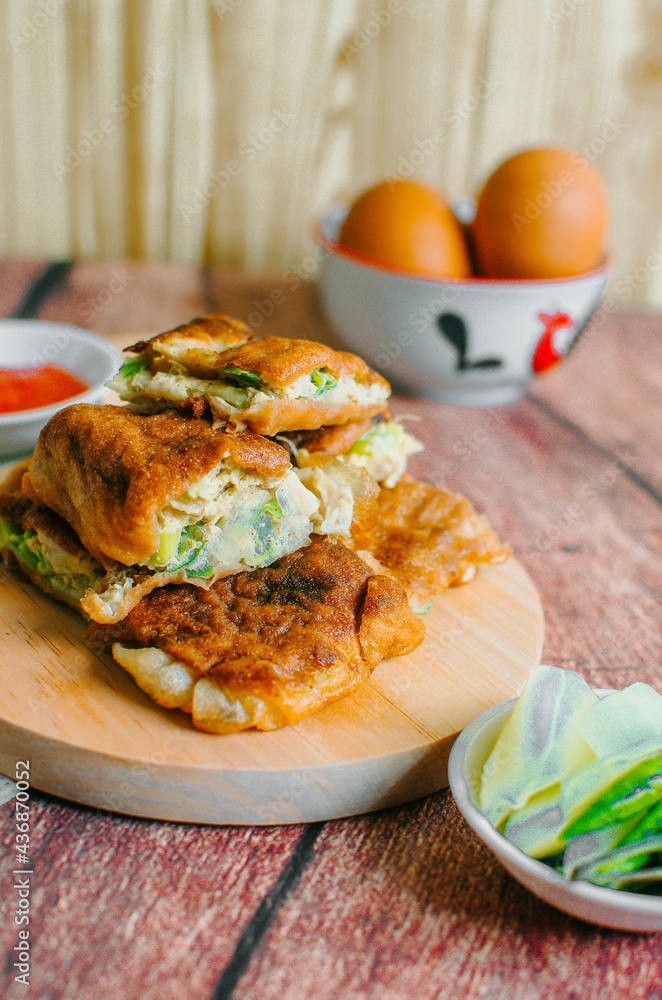Martabak Indonesia street food Stock Photo | Adobe Stock