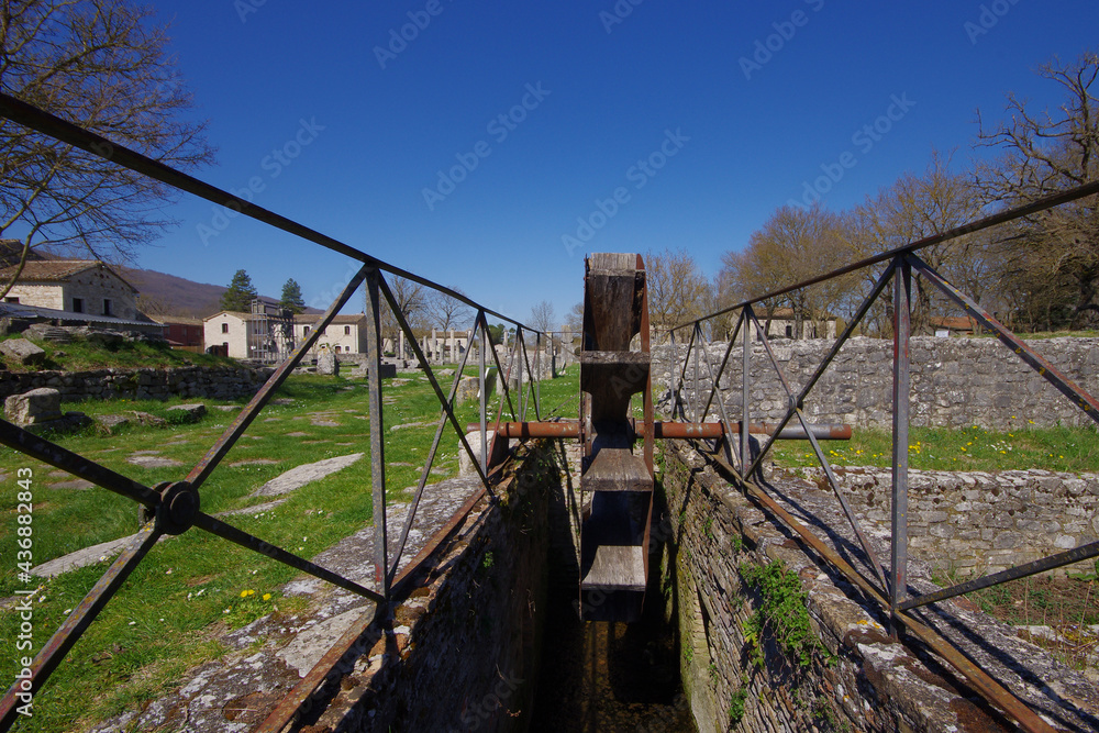 Sepino - Molise - Italy - Archaeological site of Altilia: Wheel of the ...