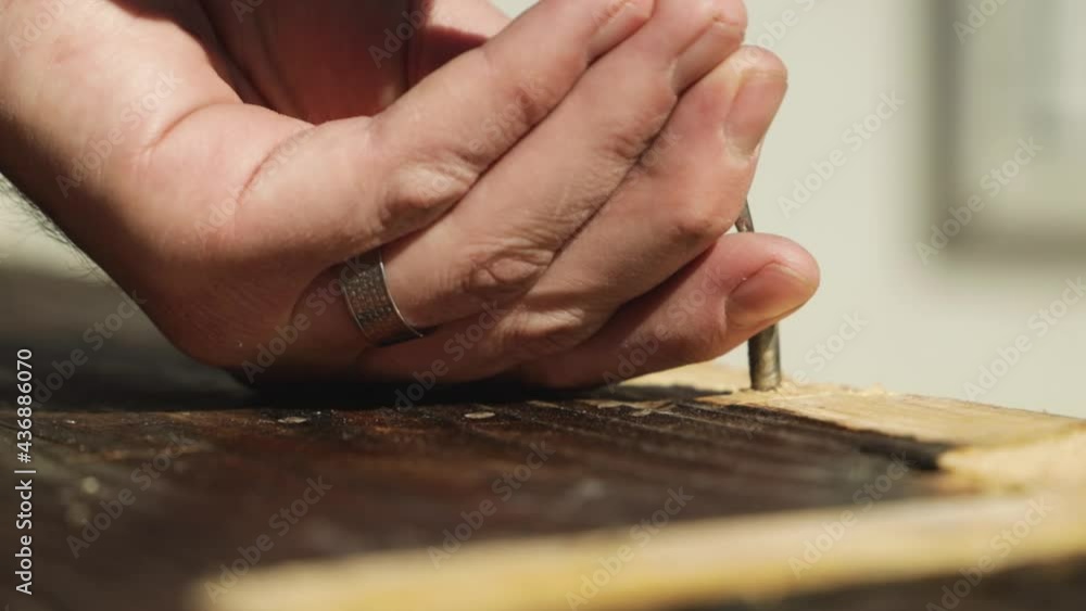 static man removing a bent screw with a screw driver Stock ビデオ | Adobe ...