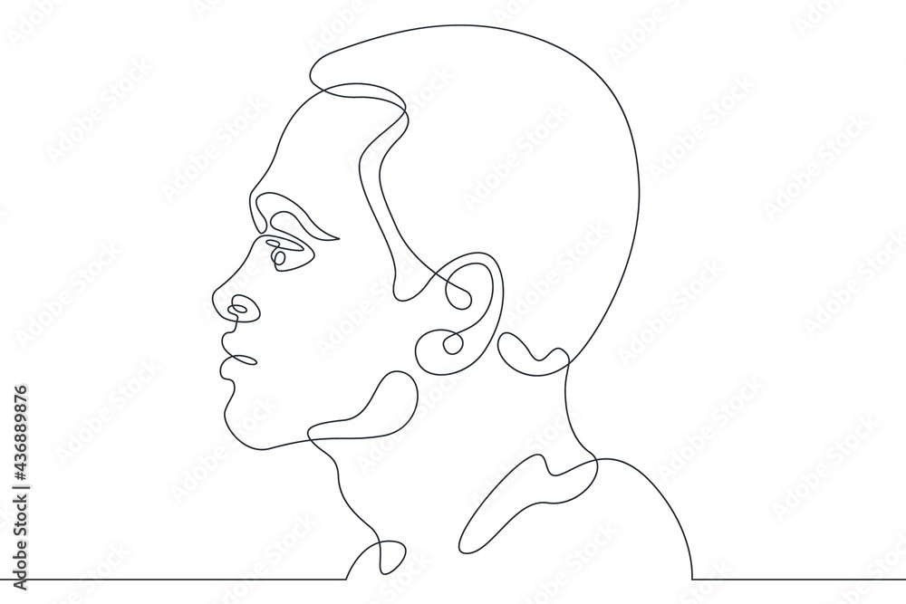 Face Profile Man Drawing